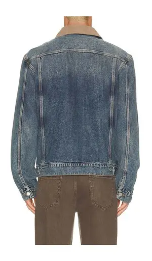 FRAME Zip Trucker In Blue