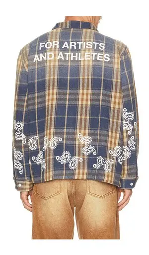 RYOKO RAIN Plaid Paisley Flannel In Multi