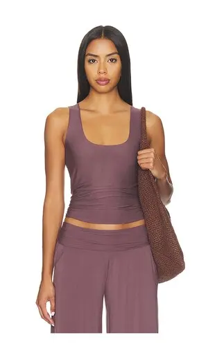 Commando Butter Tank In Burgundy - Mink