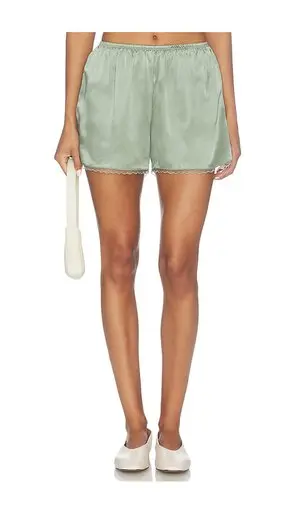 Donni. The Silk Lace Tap Short In Green