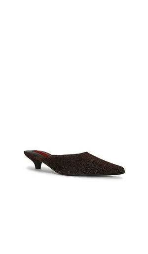 SIMONMILLER Tinsel Arrow Mule Pump In Metallic