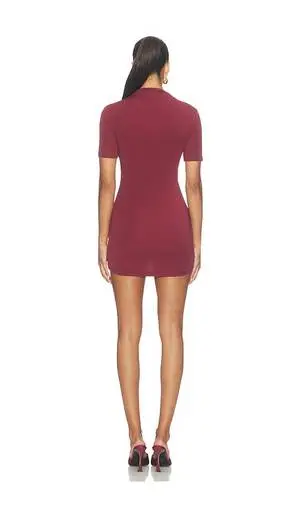 SNDYS. Hart Mini Dress In Burgundy