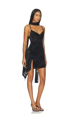 RUNAWAY THE LABEL Dawn Scoop Neck Mini Dress