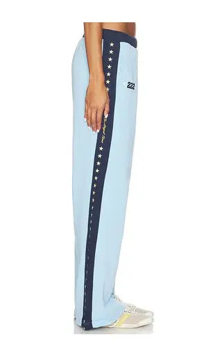 THE MAYFAIR GROUP Mayfair Athletic Dept. Wide Leg Sweatpant In Baby Blue