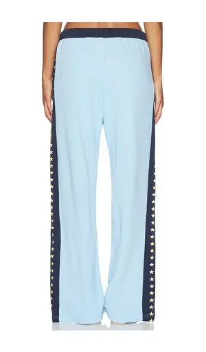 THE MAYFAIR GROUP Mayfair Athletic Dept. Wide Leg Sweatpant In Baby Blue