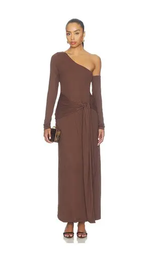 SEVEN WONDERS Bianca One Shoulder Maxi Dress