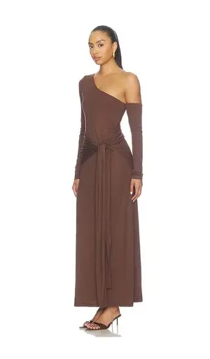 SEVEN WONDERS Bianca One Shoulder Maxi Dress