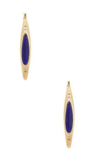 Ettika Lapis Solstice Hoops In Blue