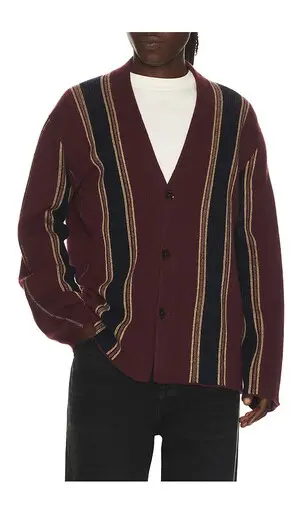 Guest In Residence Baja Everywear Cardigan In Wine - Fig Combo