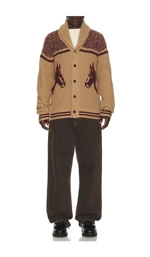 Guest In Residence Rodeo Cardigan In Brown
