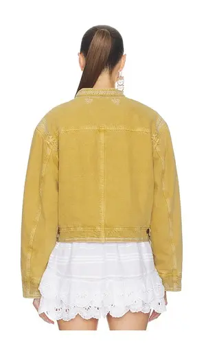Isabel Marant Étoile Emalia Jacket In Mustard