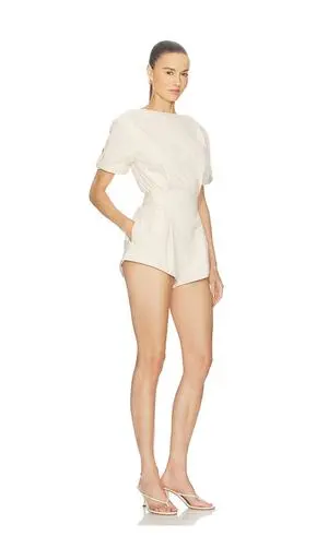 CAMILA COELHO Amalia Romper In Ivory