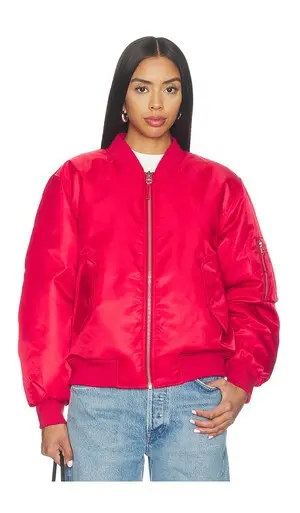 ANINE BING Leon Bomber In Red