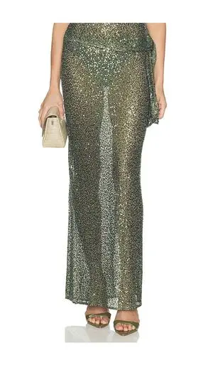 LOVERS AND FRIENDS Margarita Maxi Skirt - Green