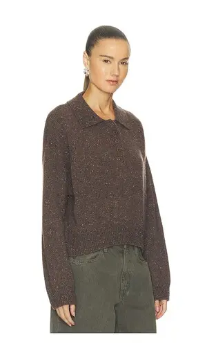 VIR VITA Frida Cashmere Polo In Brown