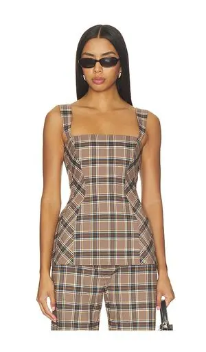 Amanda Uprichard Andreina Top In Brown