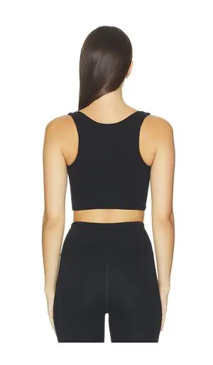Year Of Ours Cotton Scoop Sports Bra - Black