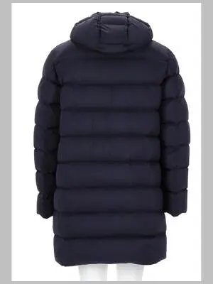 Herno Cappotto Imbottito Con Cappuccio - Blue