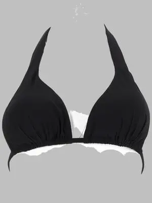 Dolce & Gabbana Top Bikini Triangolo Imbottito - Black