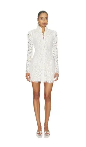 SAU LEE X Roberta Mini Dress In White - Ivory