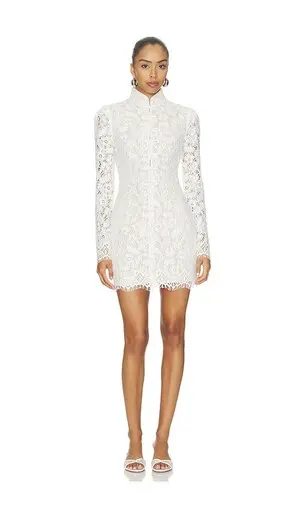 SAU LEE X Roberta Mini Dress In White