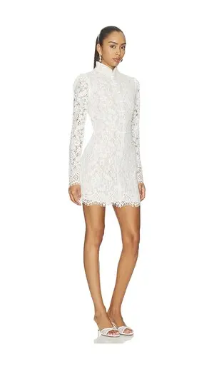 SAU LEE X Roberta Mini Dress In White