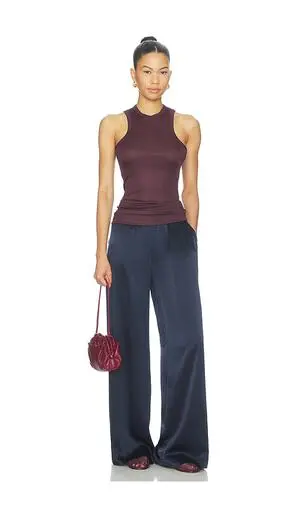AGOLDE Andre Tank Top In Burgundy