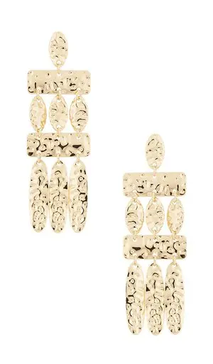 8 Other Reasons Tiered Drop Earrings In Metallic