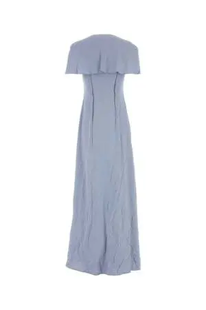 JIL SANDER Powder Viscose Long Dress