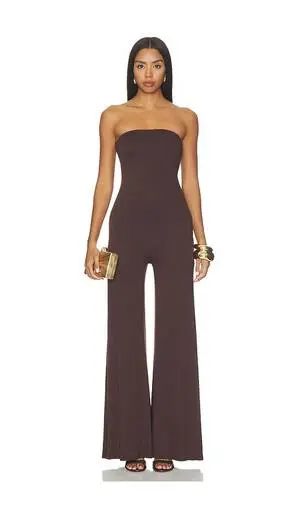 AFRM Nicola Jumpsuit In Chocolate - Espresso