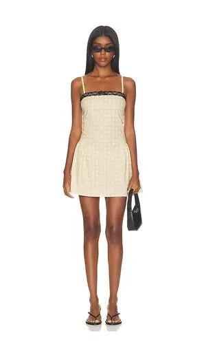 WeWoreWhat Vintage Poplin Mini Dress In Beige
