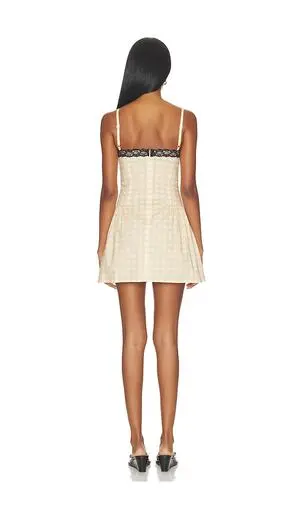 WeWoreWhat Vintage Poplin Mini Dress In Beige