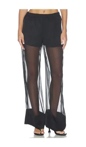 WeWoreWhat Pull On Sheer Trouser Pant