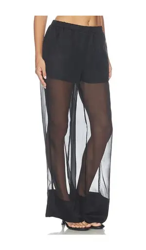 WeWoreWhat Pull On Sheer Trouser Pant