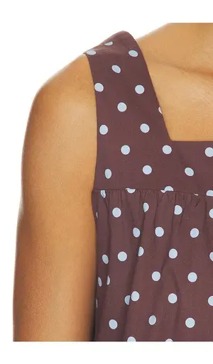 WeWoreWhat Square Neck Romper In Brown