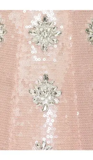 BRONX BANCO Diamond Embellished Maraya Mini Dress