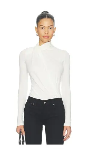 Citizens Of Humanity Sculptural Bodysuit In Ivory - Pashmina