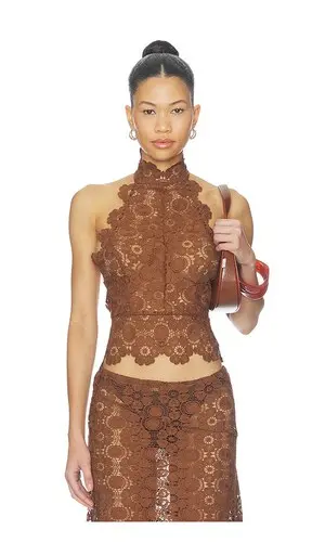 Lioness Trophy Halter In Brown - Espresso