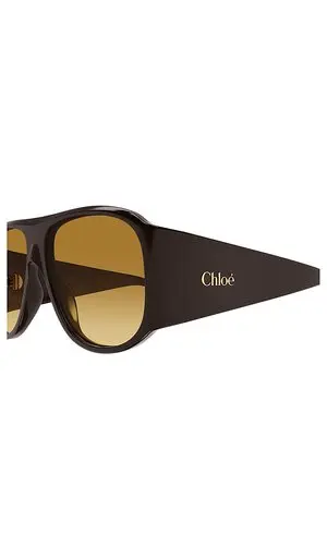 Chloé Oversized Aviator Sunglasses