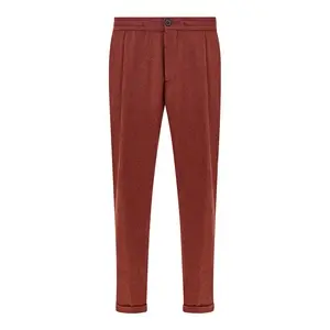 Paul & Shark Alba Wool Blend Trousers - Winery
