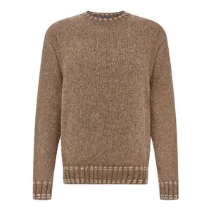 Paul & Shark Crewneck Sweater In Fine Lama Yarn