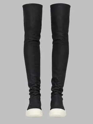 Rick Owens Sneaker High Sock - Black