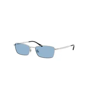 Ray-ban Ray-ban Rb8069d Titanium Sunglasses Frame Grey Lenses 55-18 Silver