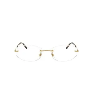 Ray-ban Rb3792v Optics Eyeglasses Frame Clear Lenses - Gold