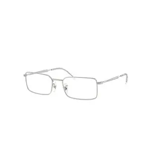 Ray-ban Rb6557 Optics Eyeglasses Frame Transparent Lenses Polarized - Silver