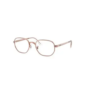 Ray-ban Hexagonal Max Optics Eyeglasses Frame Transparent Lenses Polarized - Copper