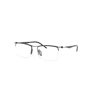 Ray-ban Rb7554 Optics Eyeglasses Frame Transparent Lenses Polarized - Black