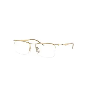 Ray-ban Ray-ban Rb7554 Optics Eyeglasses Frame Transparent Lenses Polarized 55-18 Gold