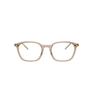 Ray-ban Rb7555 Optics Eyeglasses Frame Transparent Lenses Polarized - Gold