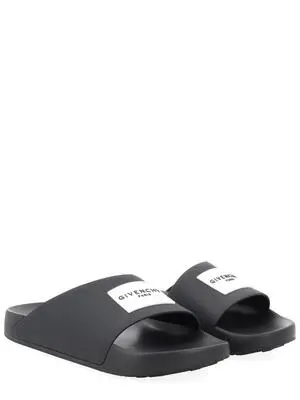 Givenchy Sandalo Slide Label - Black